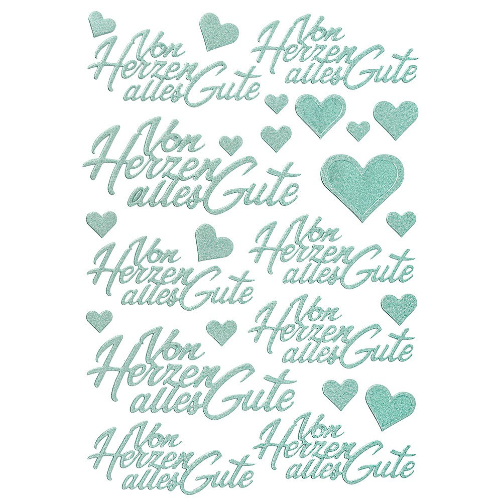3-D Sticker, Deluxe Schriften "Alles Gute", selbstklebend, mint ...