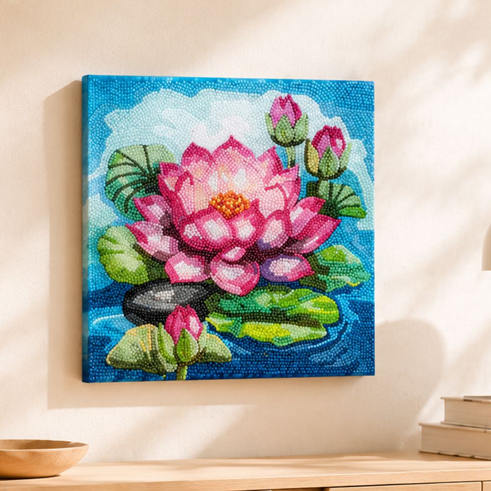 BastelBox: Funkelnde Lotusblüte, 3-teilig | BastelBox mit Herz | Bastel ...