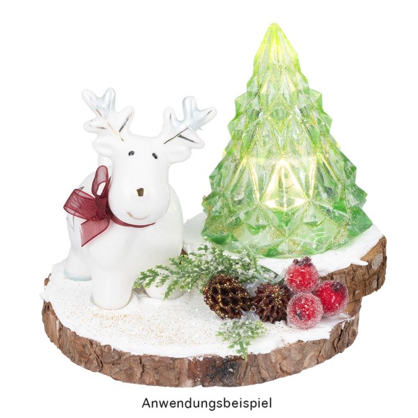 LED-Tannenbäume, Kristalloptik, transparent, 8cm hoch, 2 Stück ...