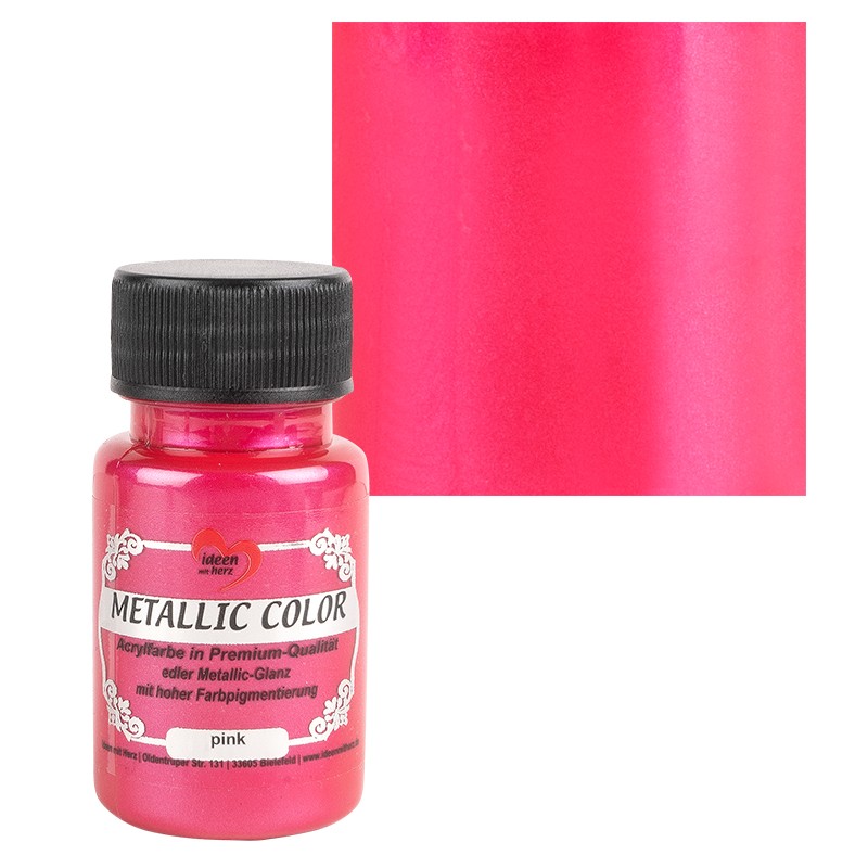 Metallic Color, pink, 50ml | Acrylfarbe | Farben | Bastelbedarf | Ideen ...