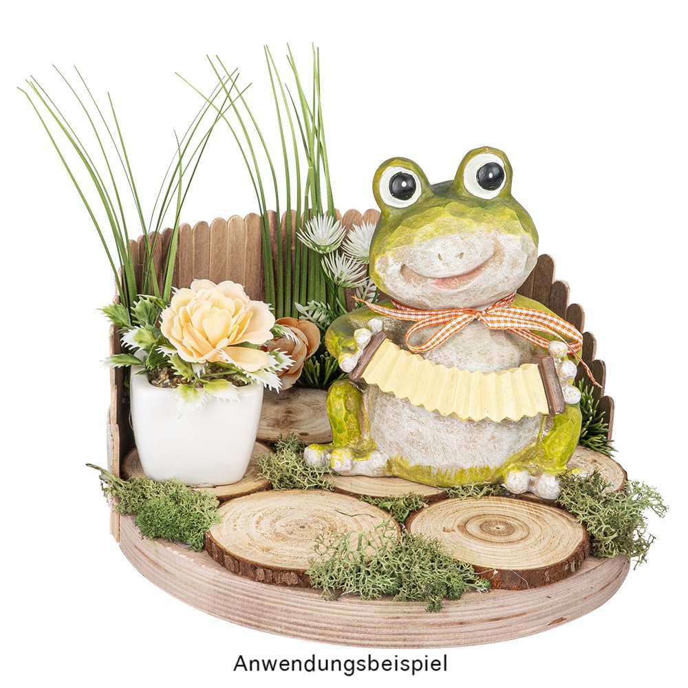 Deko-Frosch mit Akkordeon, 13,5cm hoch, 11,5cm breit | Deko-Figuren ...