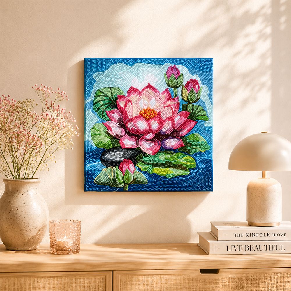 BastelBox: Funkelnde Lotusblüte, 3-teilig | BastelBox mit Herz | Bastel ...