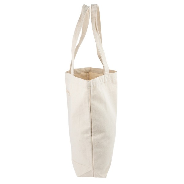 Textil-Tasche mit Reißverschluss-Fach, 38cm x 37cm x 10cm, mit 2 ...