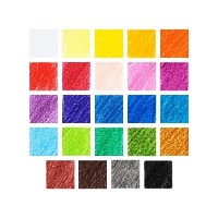 Aquarell-Buntstifte, 24 Farben, wasservermalbar, 24 Stück ...