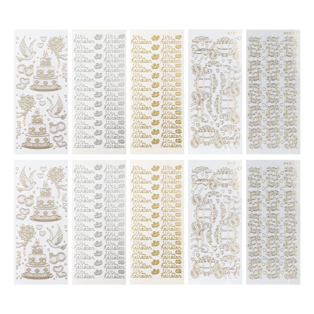 Verschiedene Motive | Sticker | Bastelbedarf | Ideen mit Herz