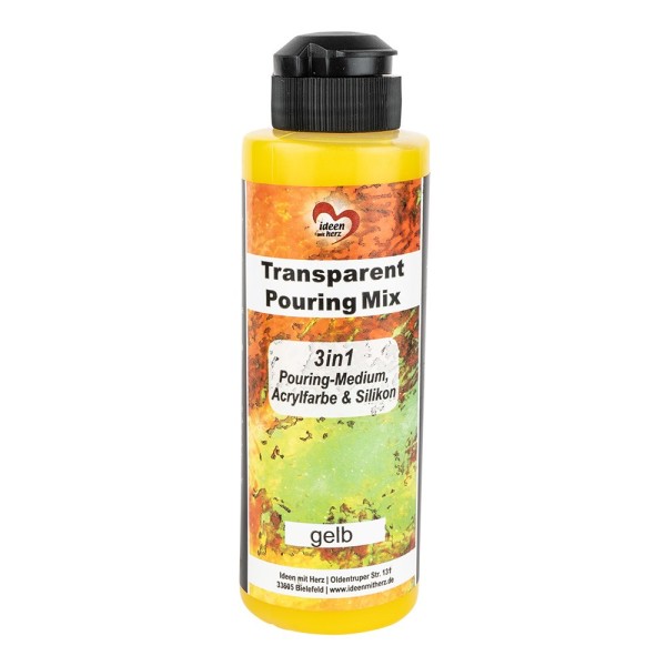 Pouring-Mix 1, 2 in 1, Pouring-Medium & Acrylfarbe, 6 Flaschen, 120ml ...