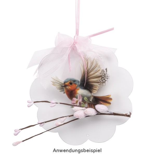 Deko-Zweige mit rosa Weidenkätzchen, 33cm lang, 5 Stück | Sonstige Deko ...
